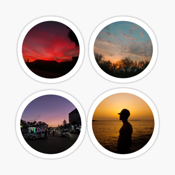 "Sunset Sticker pack" Sticker by African-penguin | Redbubble