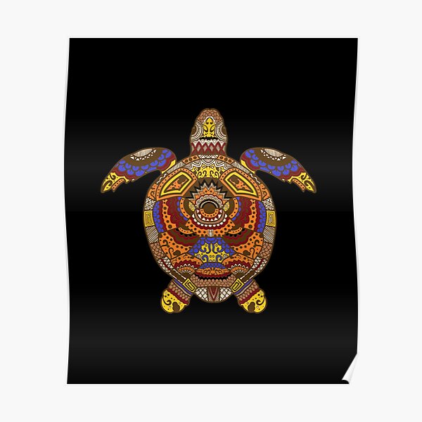 "Australian aboriginal art amazing turtle" Poster for Sale by ...