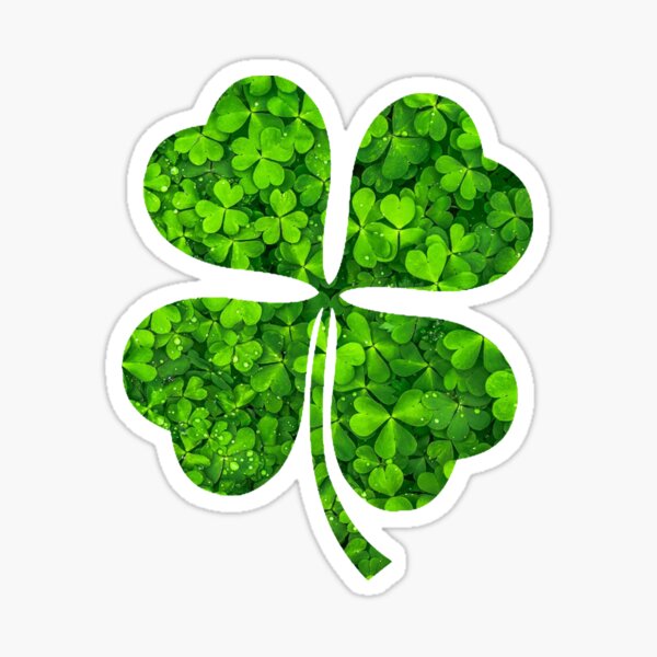 "Clover leaf" Sticker by DarkArtStudio | Redbubble
