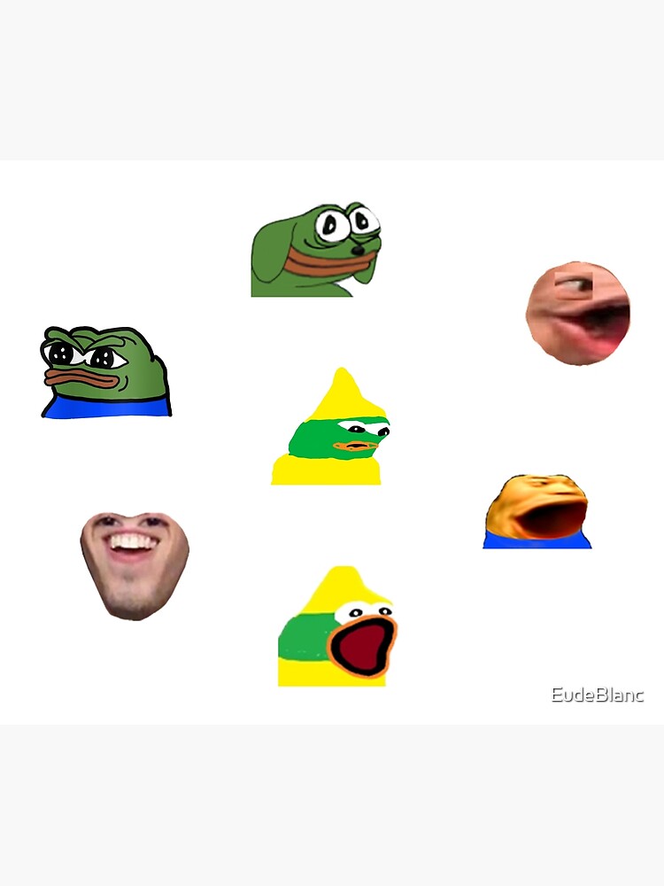 "Twitch Emotes Stickers Pack" Poster by EudeBlanc | Redbubble