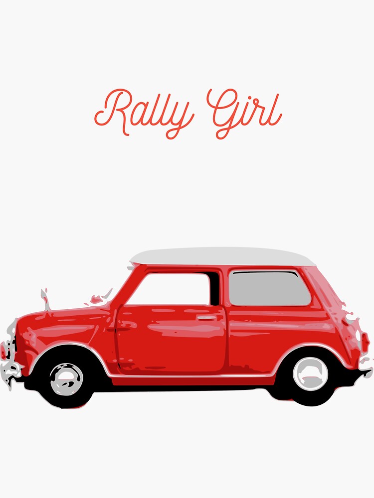 "Rally Girl" Sticker for Sale by Alihotsy | Redbubble