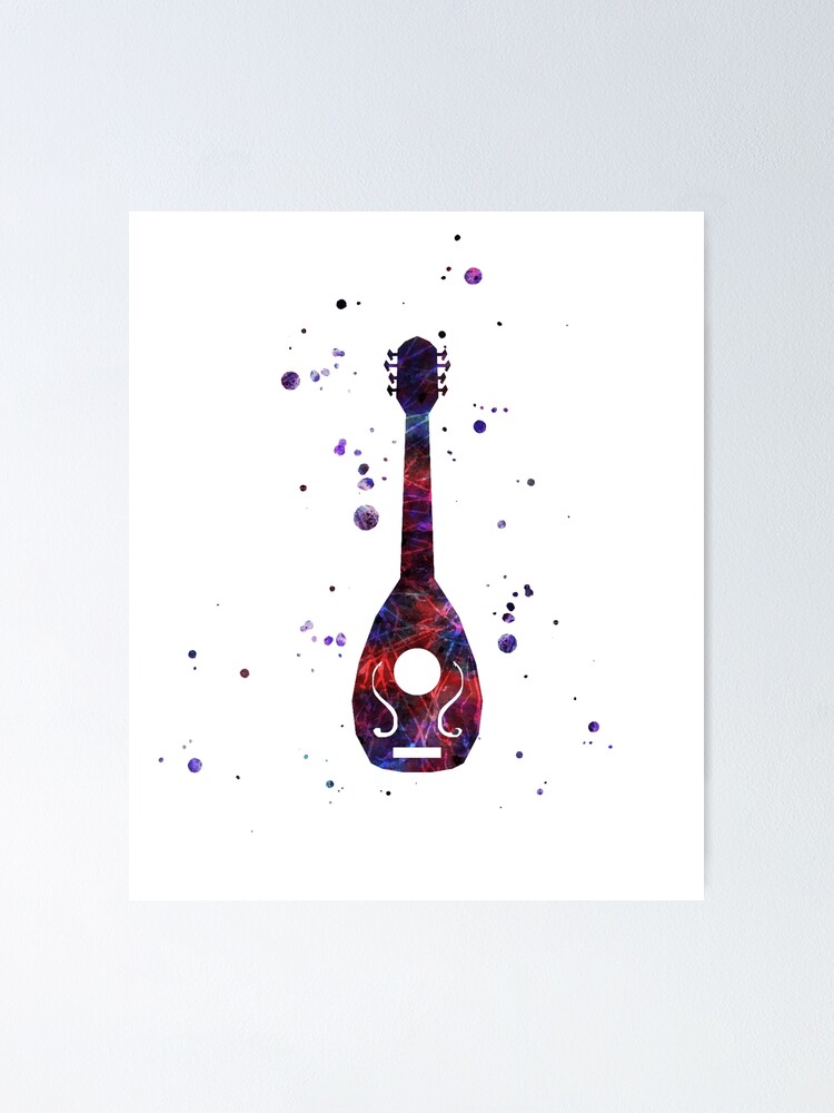 "Dungeons and Dragons DND Bard Symbol Watercolor " Poster by Splash ...