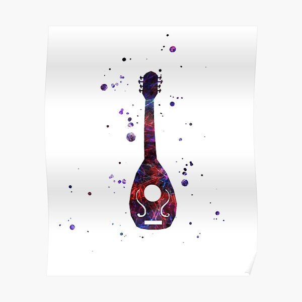 "Dungeons and Dragons DND Bard Symbol Watercolor " Poster by Splash ...
