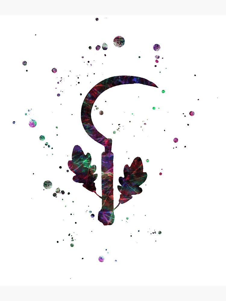 Pegatina «Dragones y mazmorras DND Druida Símbolo Acuarela» de Splash ...