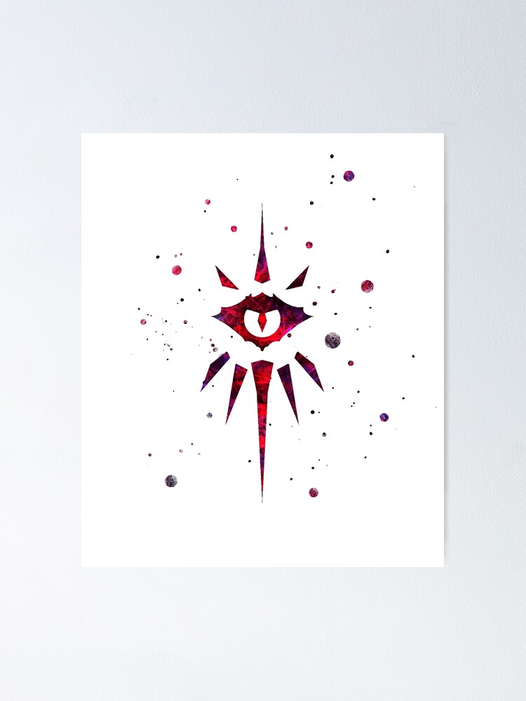 "Dungeons and Dragons DND Warlock Symbol Aquarell" Poster von Splash ...
