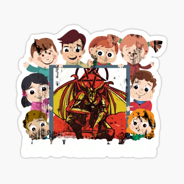 Pegatina «comencemos una camisa de culto Grunge Goth Satan Emo ...