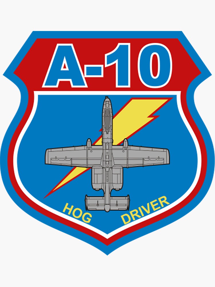 "A10 Thunderbolt II" Sticker for Sale by jerrygiusepp | Redbubble