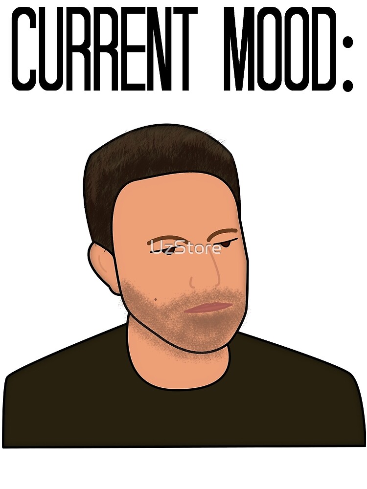 "Sad Ben Affleck Cartoon" Greeting Card for Sale by UzStore | Redbubble