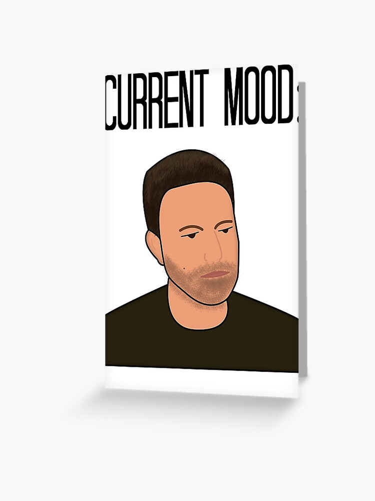 "Sad Ben Affleck Cartoon" Greeting Card for Sale by UzStore | Redbubble