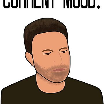 "Sad Ben Affleck Cartoon" Greeting Card for Sale by UzStore | Redbubble