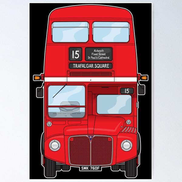 "Last Production London Routemaster Bus RML2760 SMK760F Illustration ...