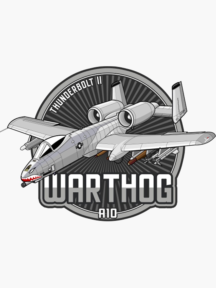 "A-10 Warthog" Sticker for Sale by jerrygiusepp | Redbubble