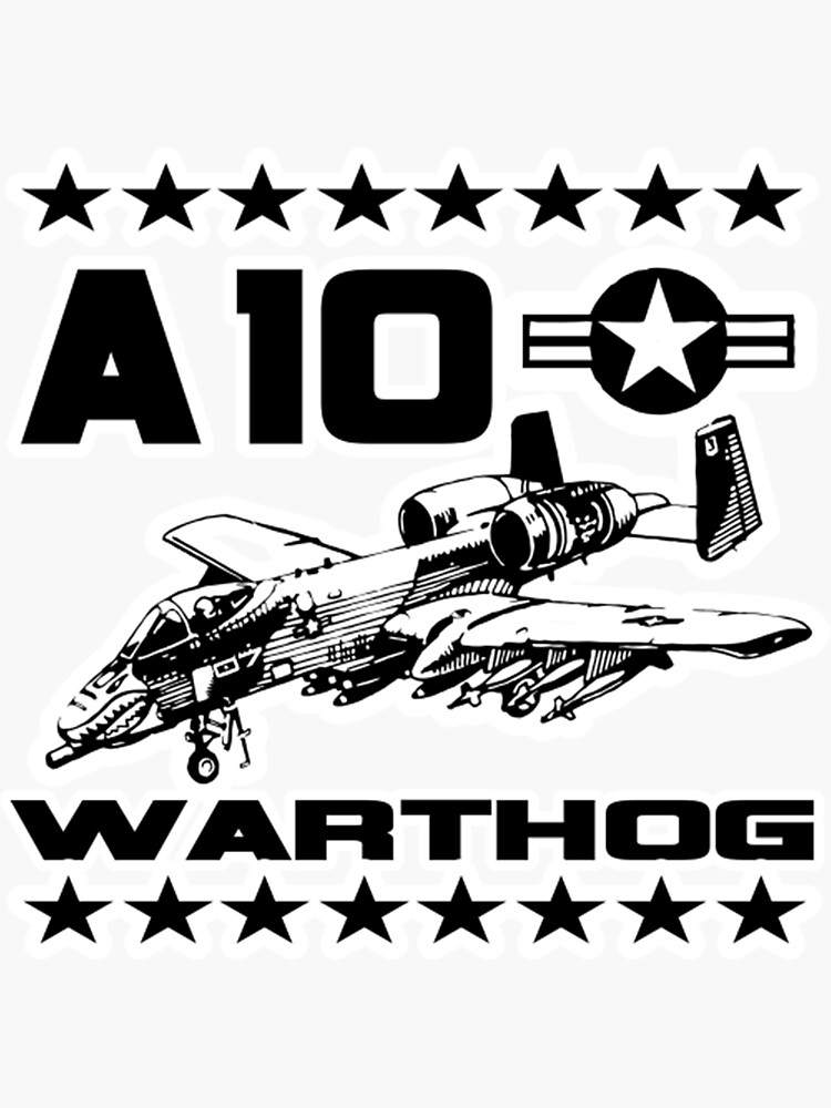 "A10 WARTHOG" Sticker for Sale by jerrygiusepp | Redbubble