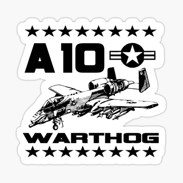 "A10 WARTHOG" Sticker for Sale by jerrygiusepp | Redbubble