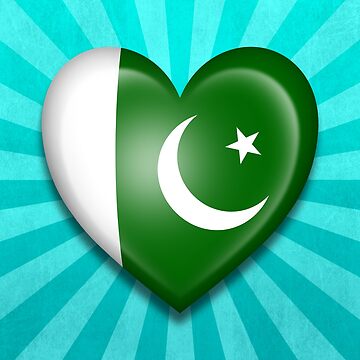 "Pakistani Heart Flag" Poster for Sale by Jeff Bartels | Redbubble