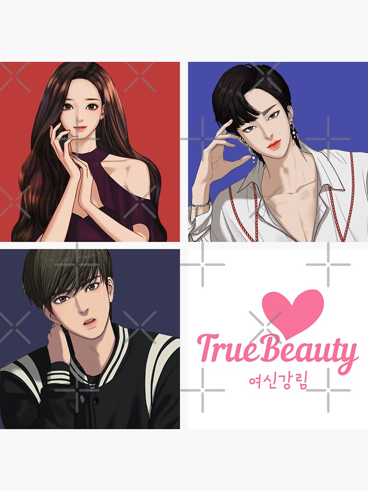 "True Beauty characters and logo" Sticker for Sale by ARTemSPL | Redbubble