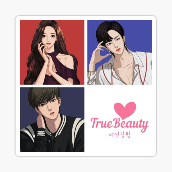 "True Beauty characters and logo" Sticker for Sale by ARTemSPL | Redbubble