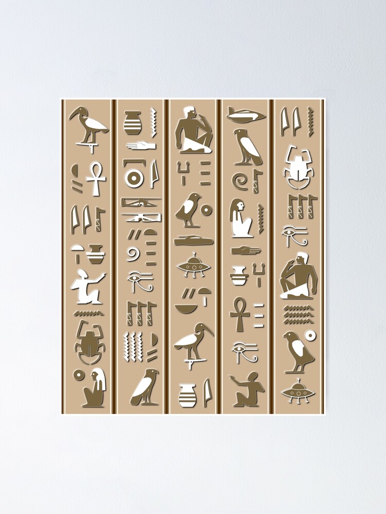 "Glyphs" Poster by sisusisu | Redbubble