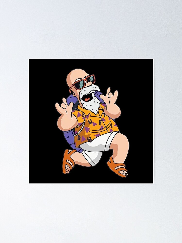 "Master Roshi Funny Face" Poster for Sale by CyntiMama8 | Redbubble