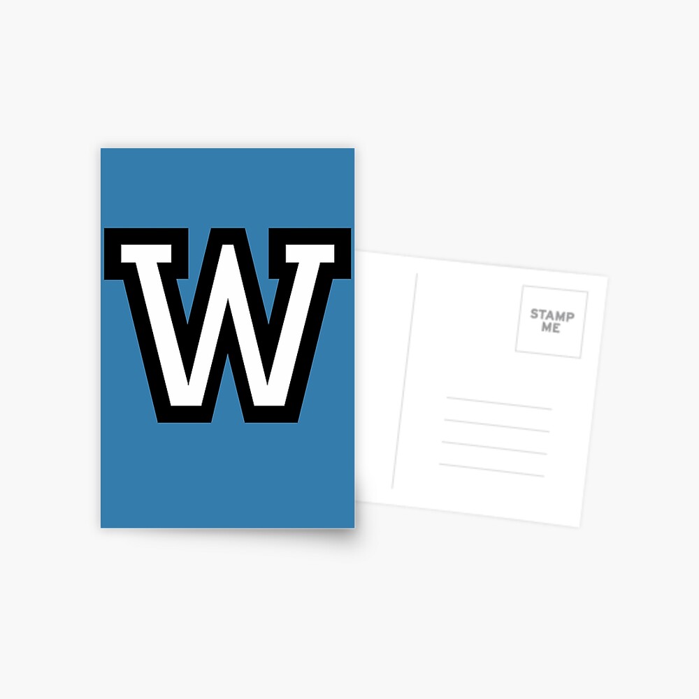 "Letter W two-color" Sticker by theshirtshops | Redbubble