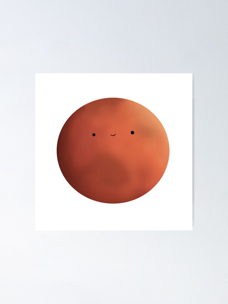 "Mars Planet Chibi" Poster by TeaZigns | Redbubble