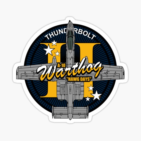 "A-10 Warthog" Sticker for Sale by jerrygiusepp | Redbubble