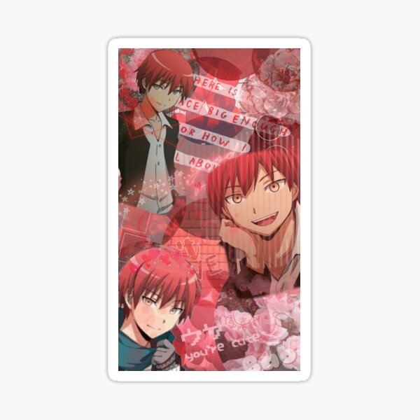 "Karma Akabane Wallpaper!" Sticker for Sale by AwesomeCityGirl | Redbubble