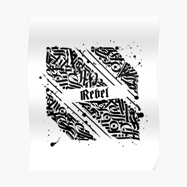 "Rebel Graffiti Art" Poster by UmjiDesigns | Redbubble