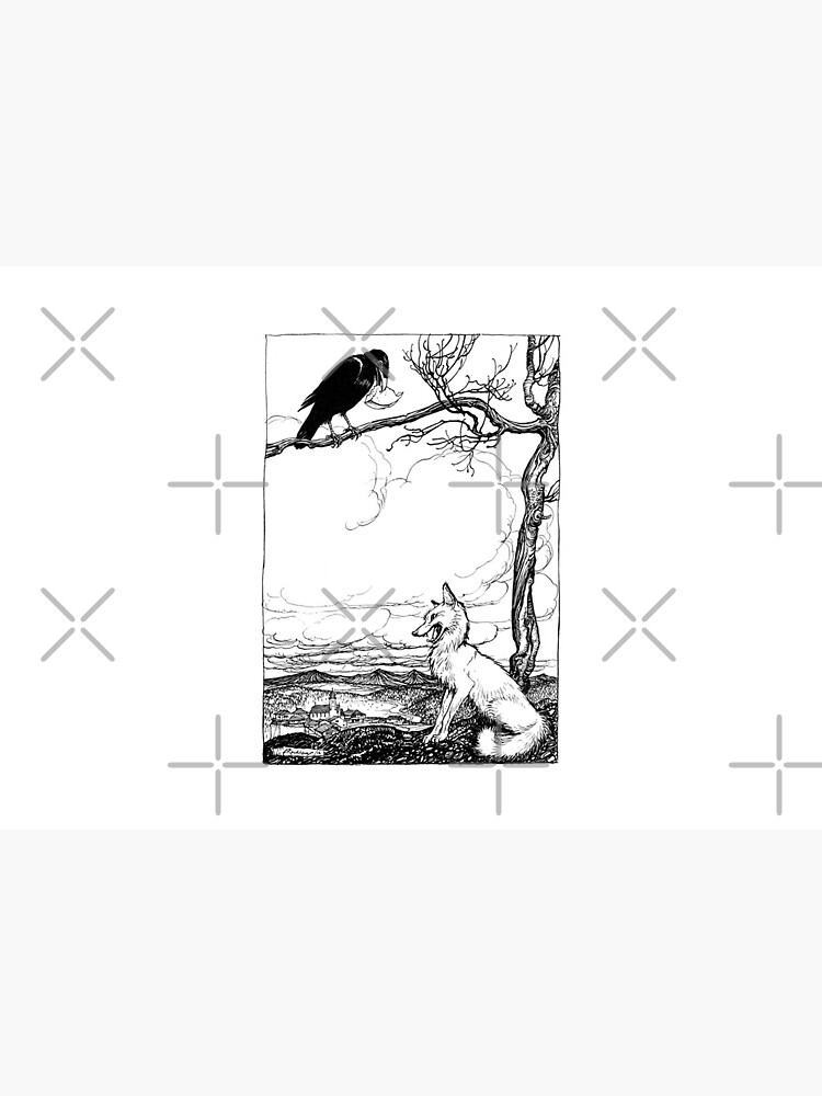 "Arthur Rackham Aesop's Fables - The Fox & The Crow - edwardian ...