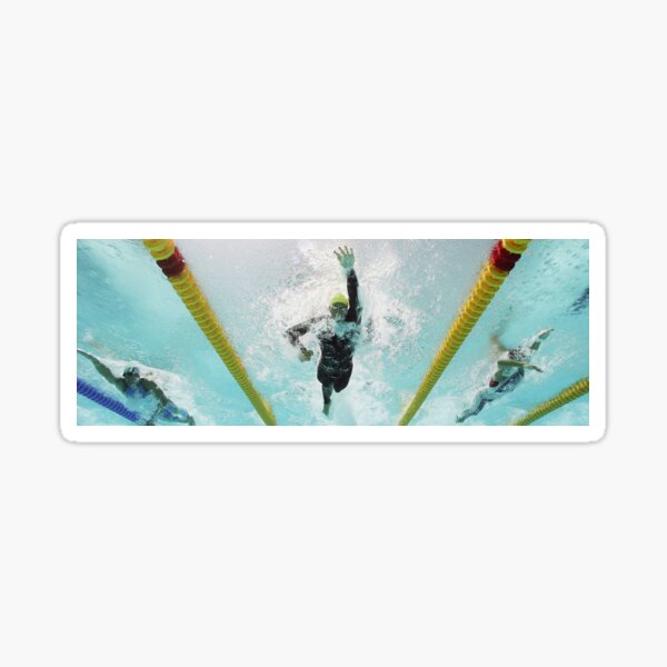 "Famous Swimmer - Ian" Sticker by Swimiws | Redbubble