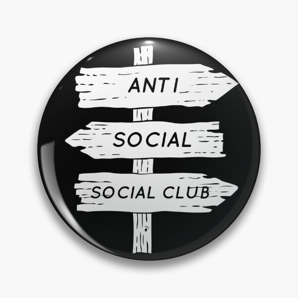 Anti Social Social Club Pins and Buttons | Redbubble