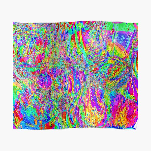 "RAINBOW ERROR" Poster for Sale by OrbitalRanger | Redbubble