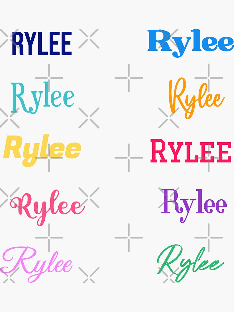 "Rylee - Baby Names Girls Unique - Personalized Gift For Her -" Sticker ...