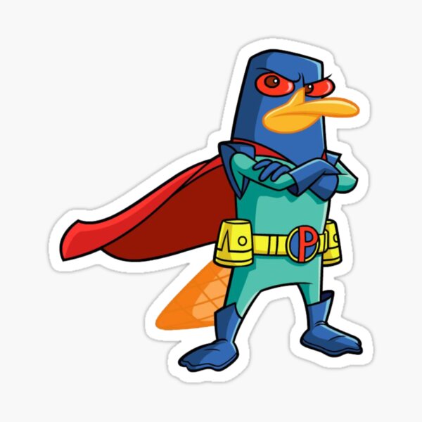 "Perry the platypus" Sticker for Sale by sugarart25 | Redbubble