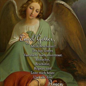 "Guardian Angel Prayer in German" Photographic Print for Sale by ...