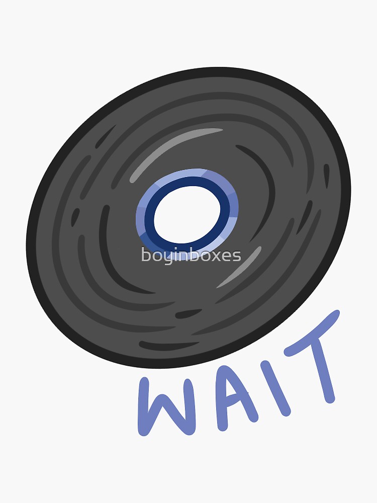 "Minecraft Disc - Wait" Sticker by boyinboxes | Redbubble