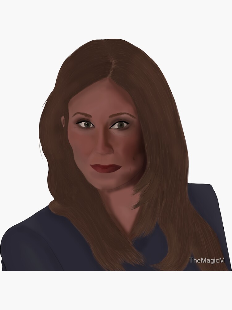 "Mary McDonnell - Sharon Raydor (Red Tape)" Sticker by TheMagicM ...