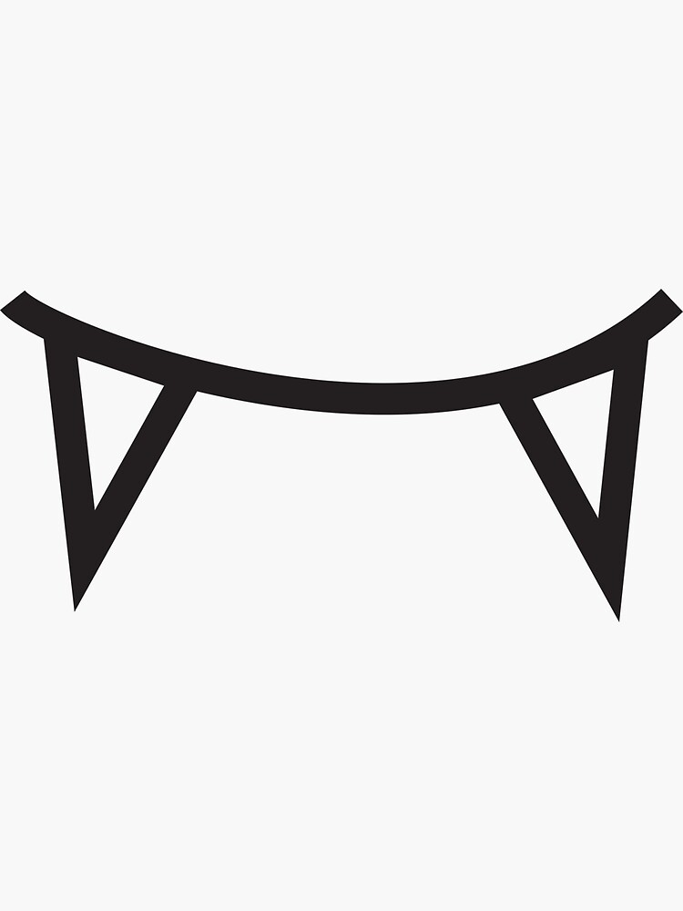 "EVIL TEETH" Sticker by PureGeometry | Redbubble