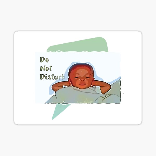 "Do Not Disturb" Sticker by MarcelMusicals | Redbubble