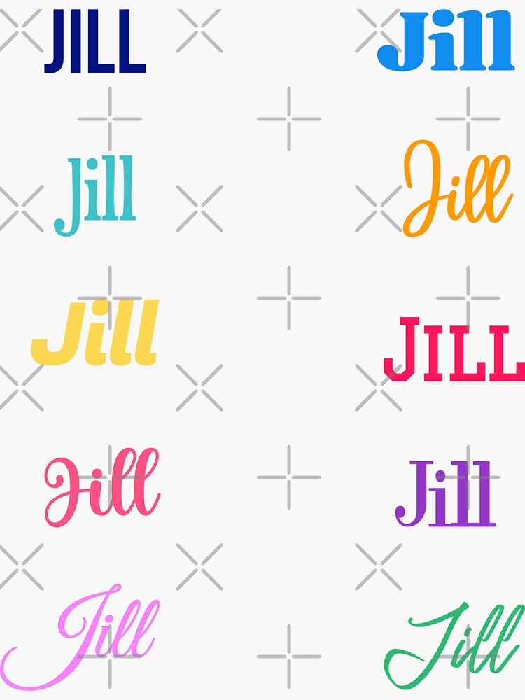 "Jill - Baby Names Girls Unique - Personalized Gift For Her -" Sticker ...