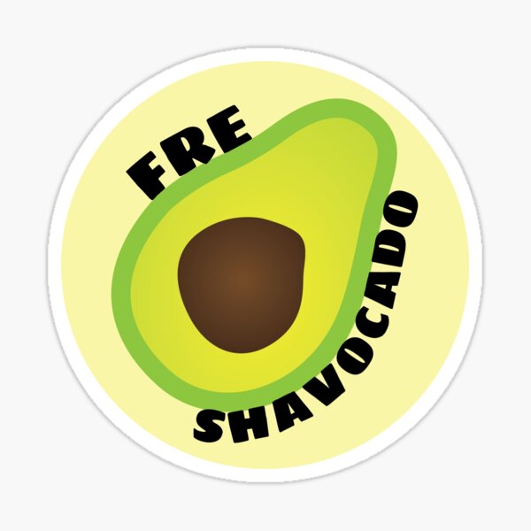 "Fre Shavocado " Sticker for Sale by Katherine Grace | Redbubble