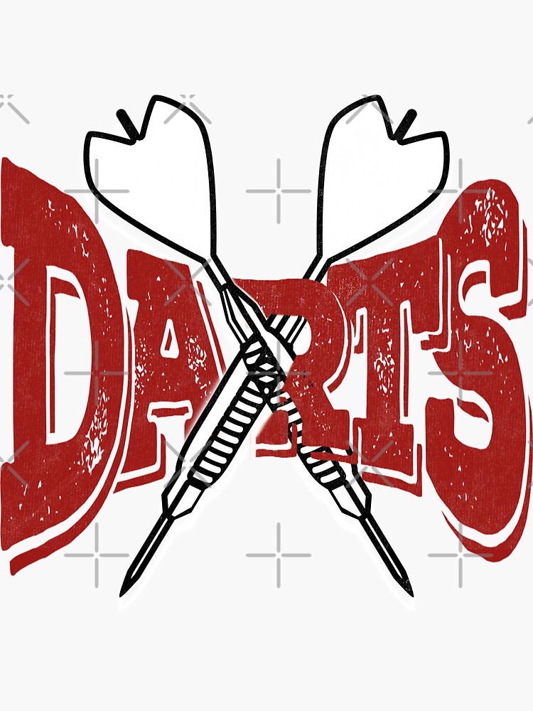 "Darts Type Bulge Arrows Washed Effect" Sticker for Sale by OmmeDesigns ...