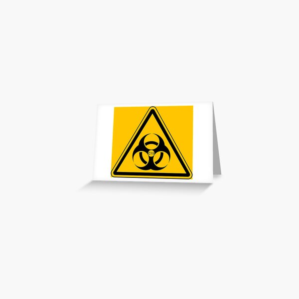 "C19 Biohazard Warning Sign" Greeting Card for Sale by kernowerno ...