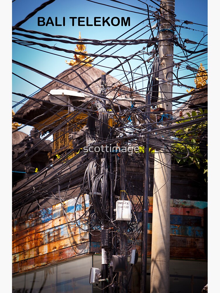 "Bali Telekom" Sticker for Sale by scottimage | Redbubble