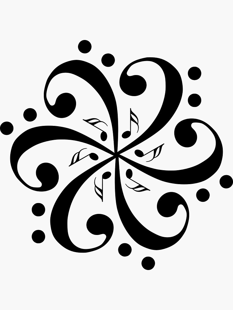 "Fa key mandala" Sticker for Sale by adiosmillet | Redbubble