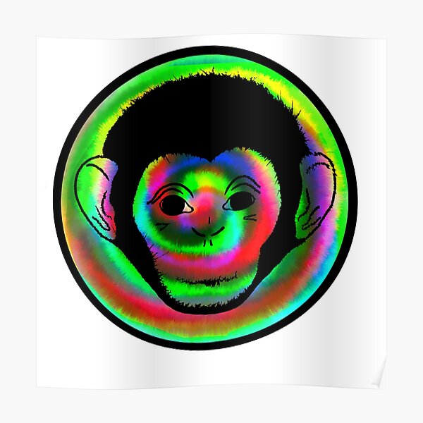 "Dizzy monkey light " Poster by SammySuits | Redbubble