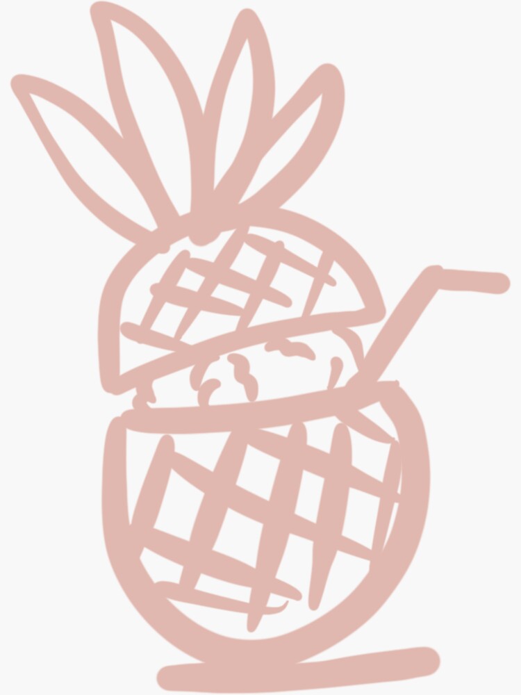 "fresh pineapple juice" Sticker by sankist | Redbubble