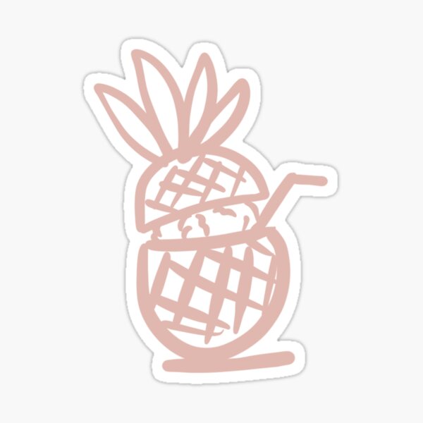 "fresh pineapple juice" Sticker by sankist | Redbubble