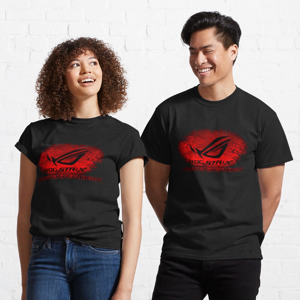 "ROG STRIX ASUS Black and Red" Sticker by ArtxcL | Redbubble