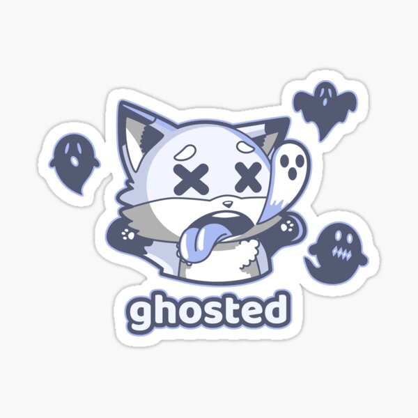 "Ghosted Ghost Pun" Sticker for Sale by OpeMyBad | Redbubble